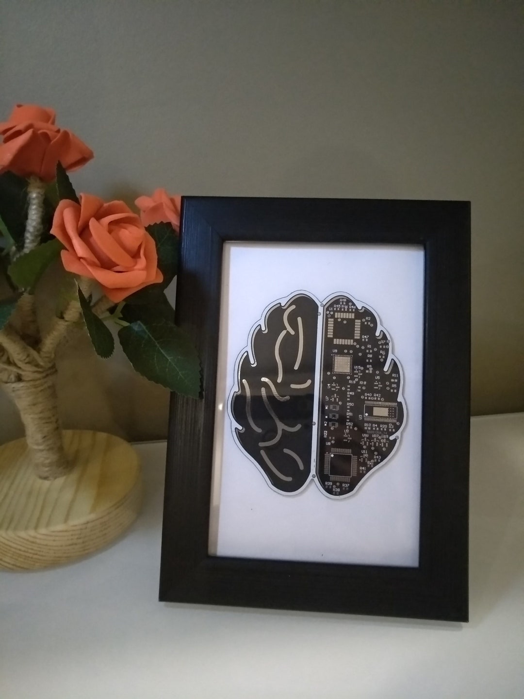 PCB Brain Frame Decoration - Etsy