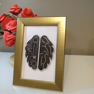 PCB Brain Frame Decoration - Etsy