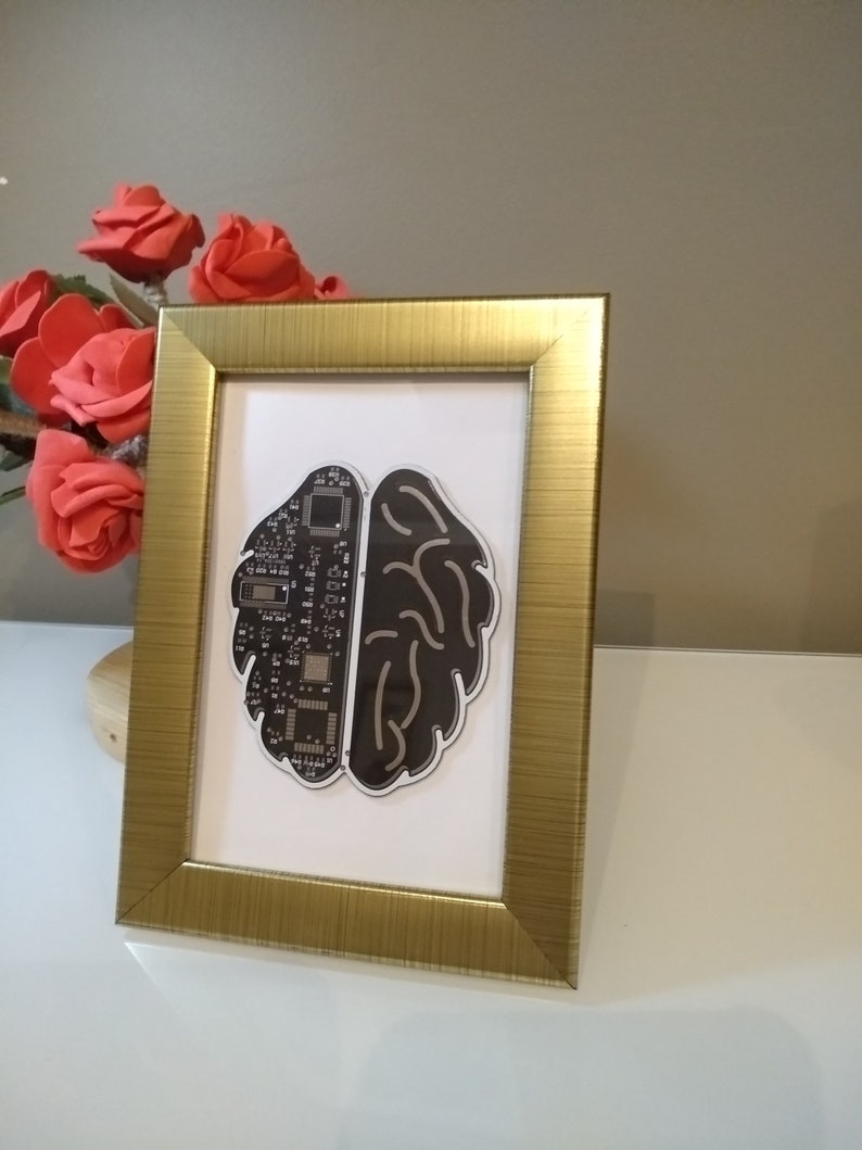 PCB Brain Frame Decoration - Etsy