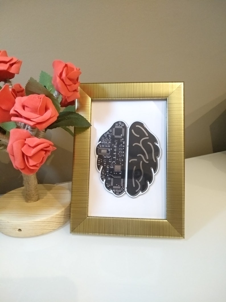 PCB Brain Frame Decoration - Etsy