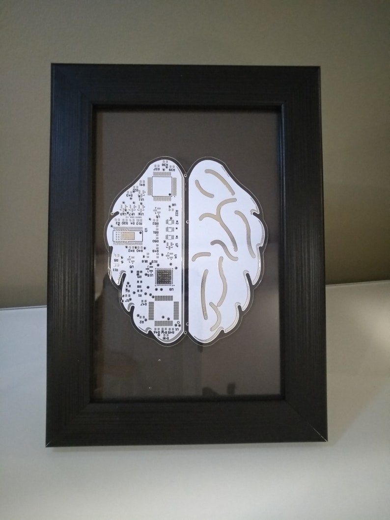 PCB Brain Frame Decoration - Etsy