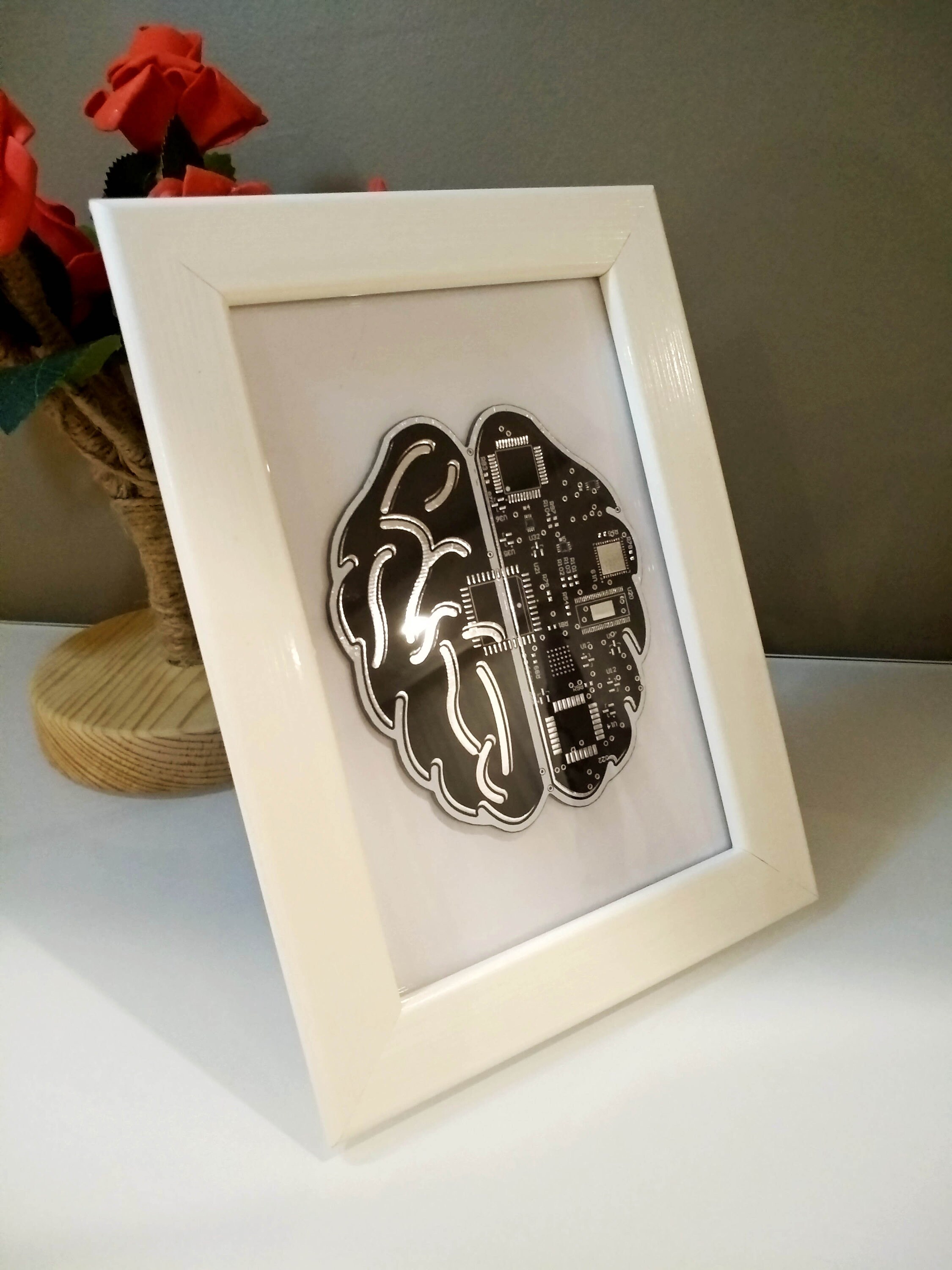 PCB Brain Frame Decoration - Etsy
