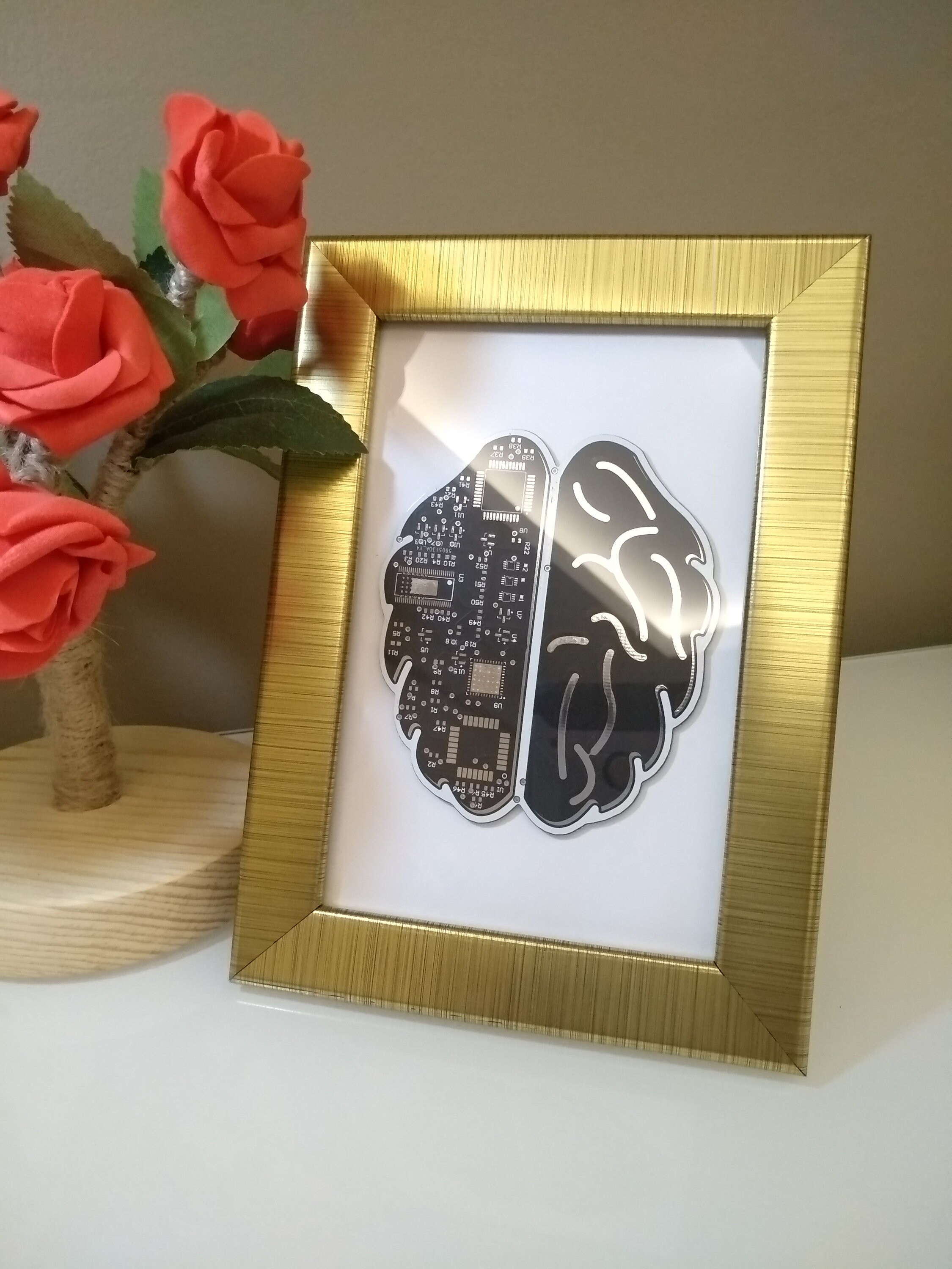 PCB Brain Frame Decoration - Etsy