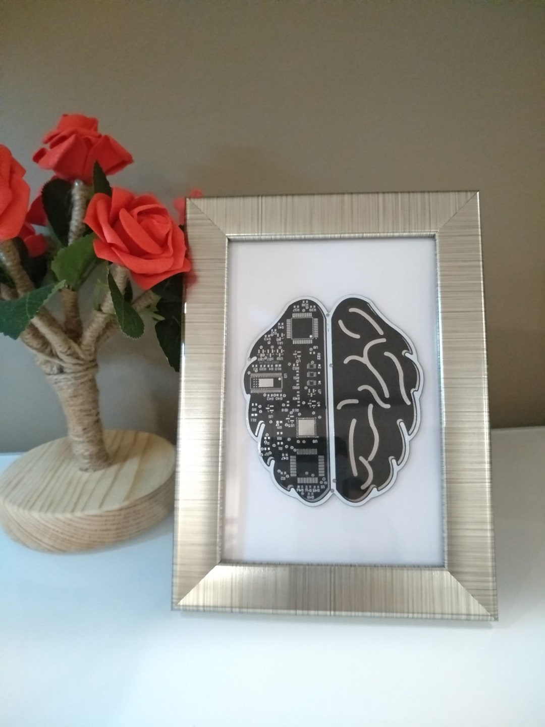 PCB Brain Frame Decoration - Etsy