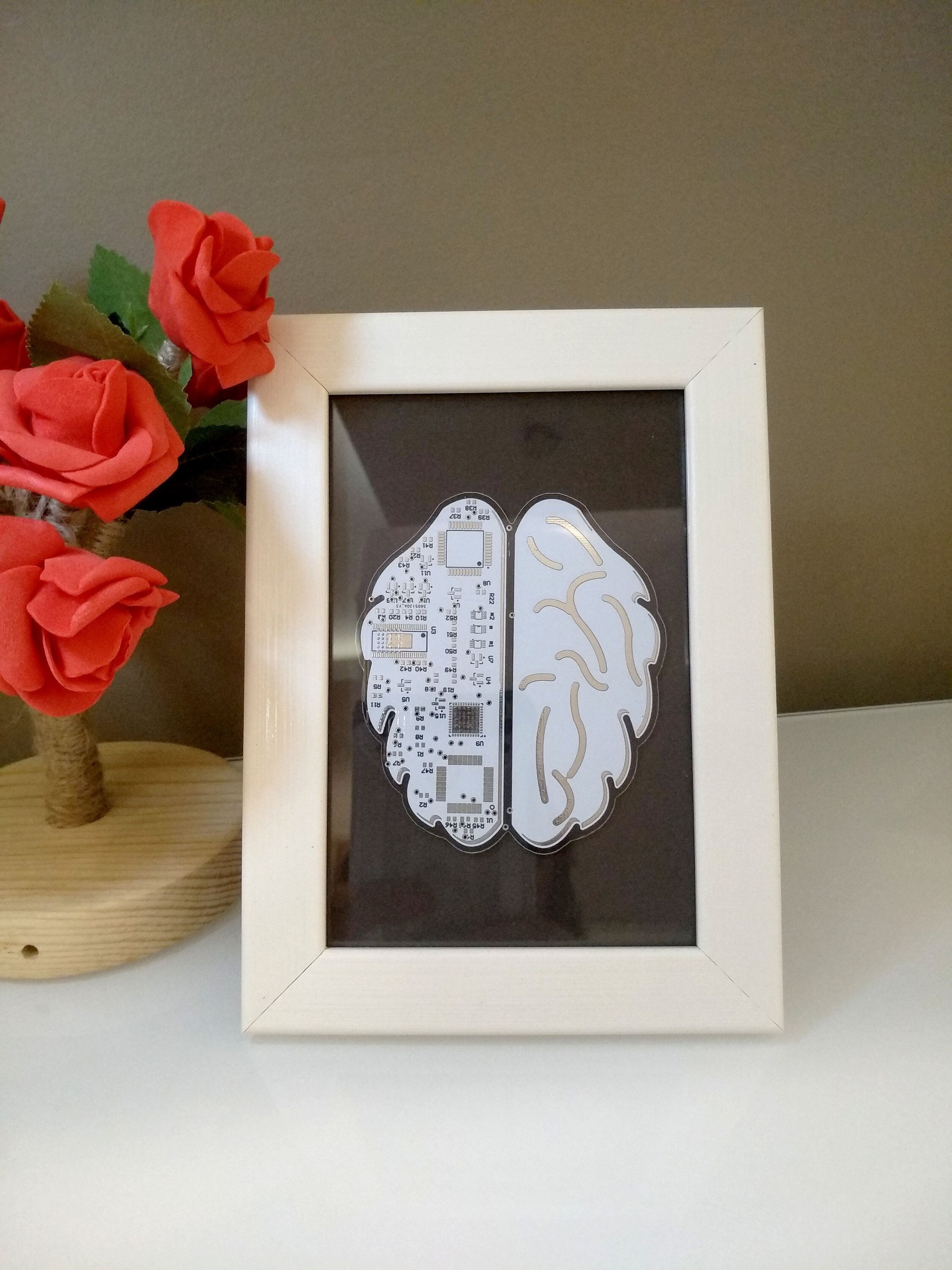 PCB Brain Frame Decoration - Etsy