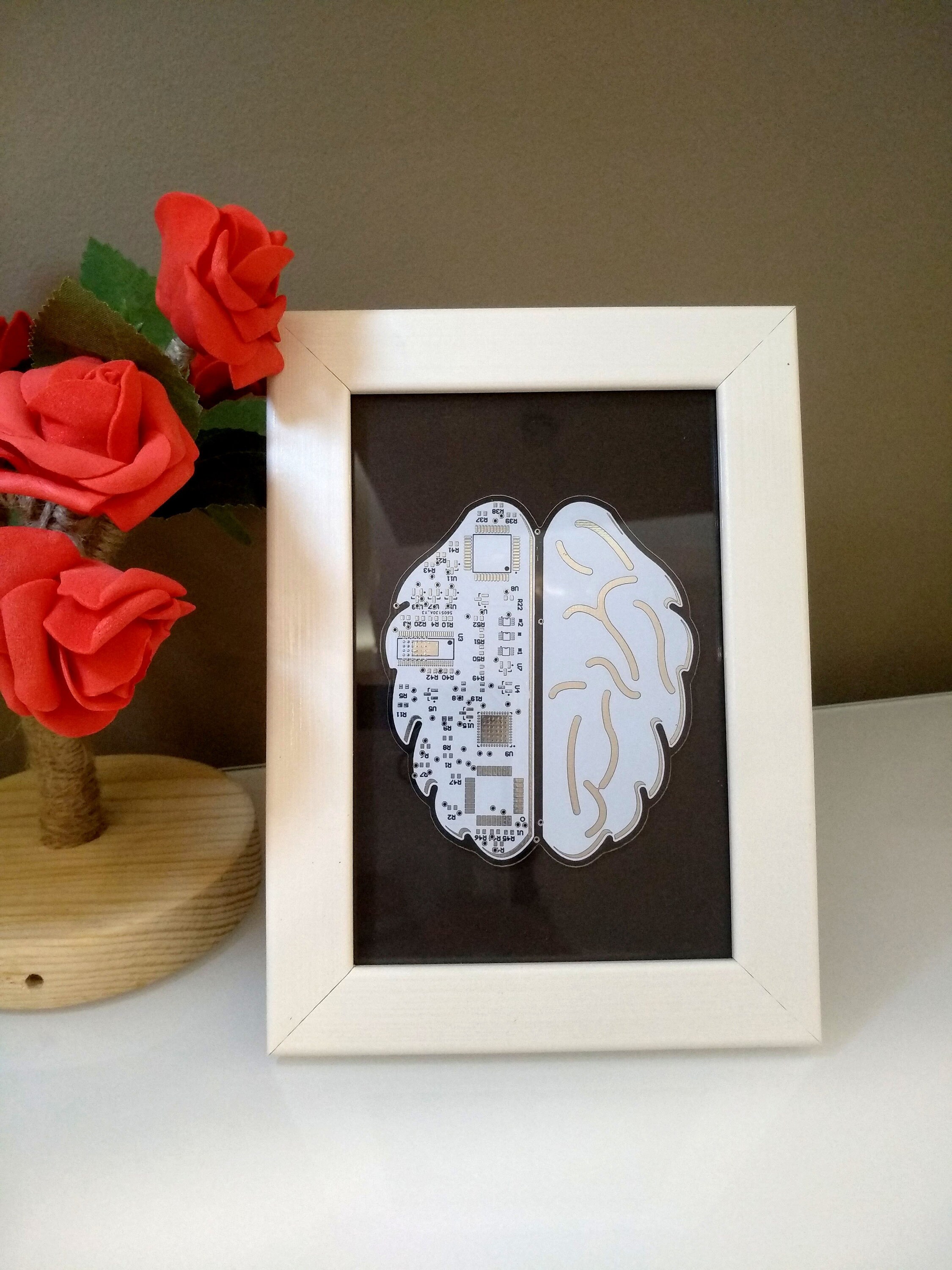 PCB Brain Frame Decoration - Etsy