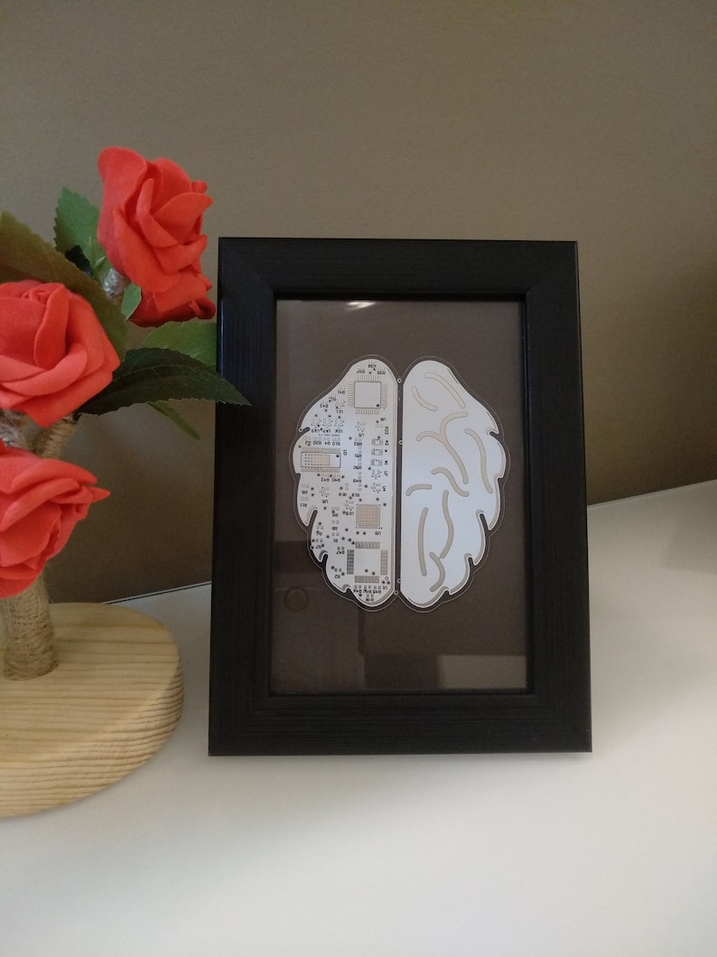 PCB Brain Frame Decoration - Etsy