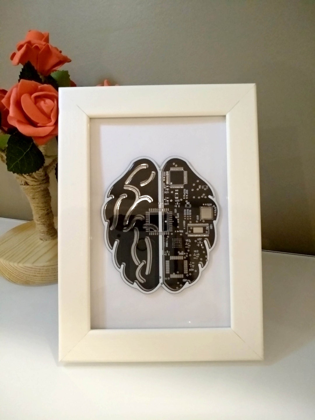 PCB Brain Frame Decoration - Etsy