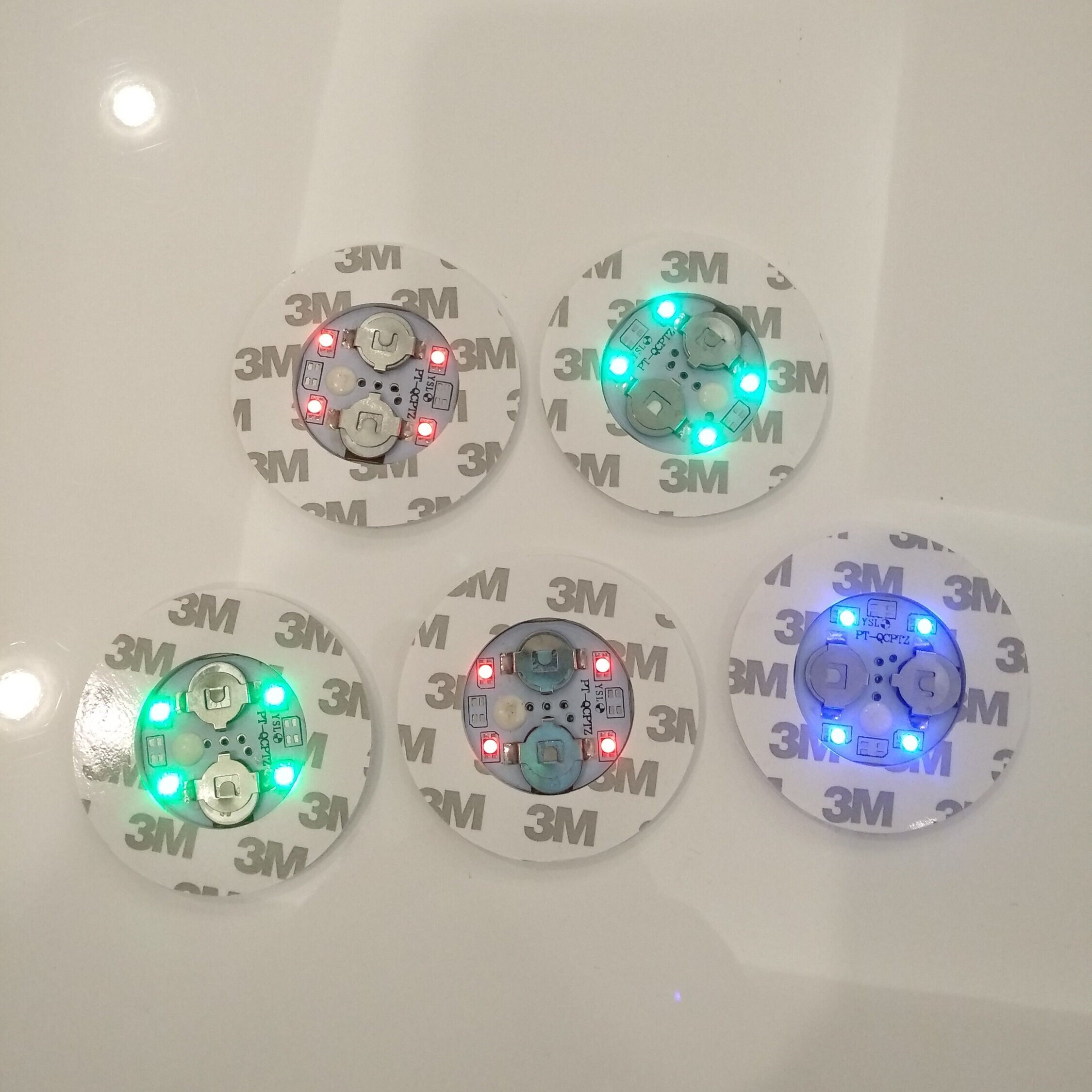 6 Piece PCB Electronic Circuit Board Base LED Illuminated Modern ...