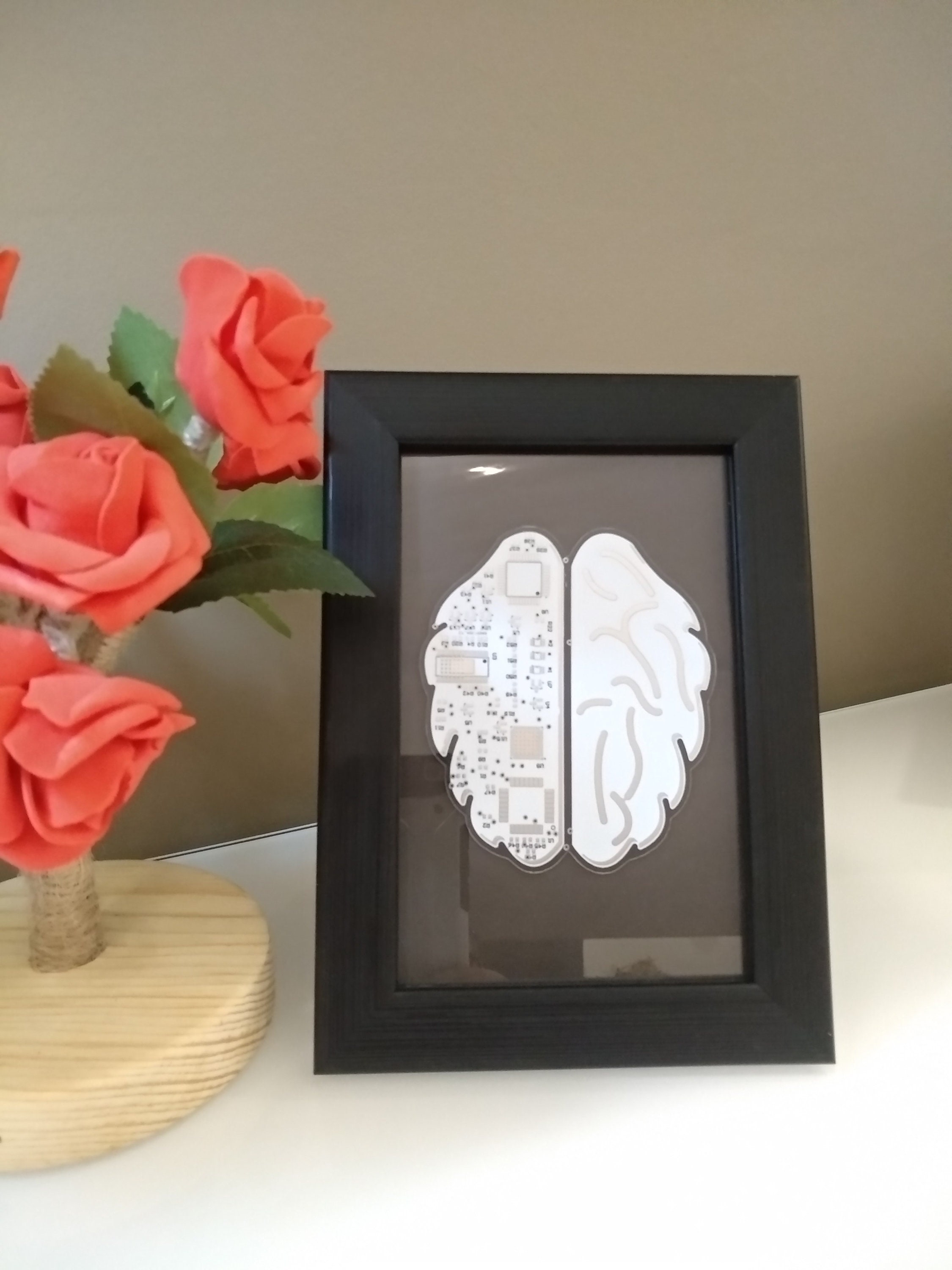 PCB Brain Frame Decoration - Etsy