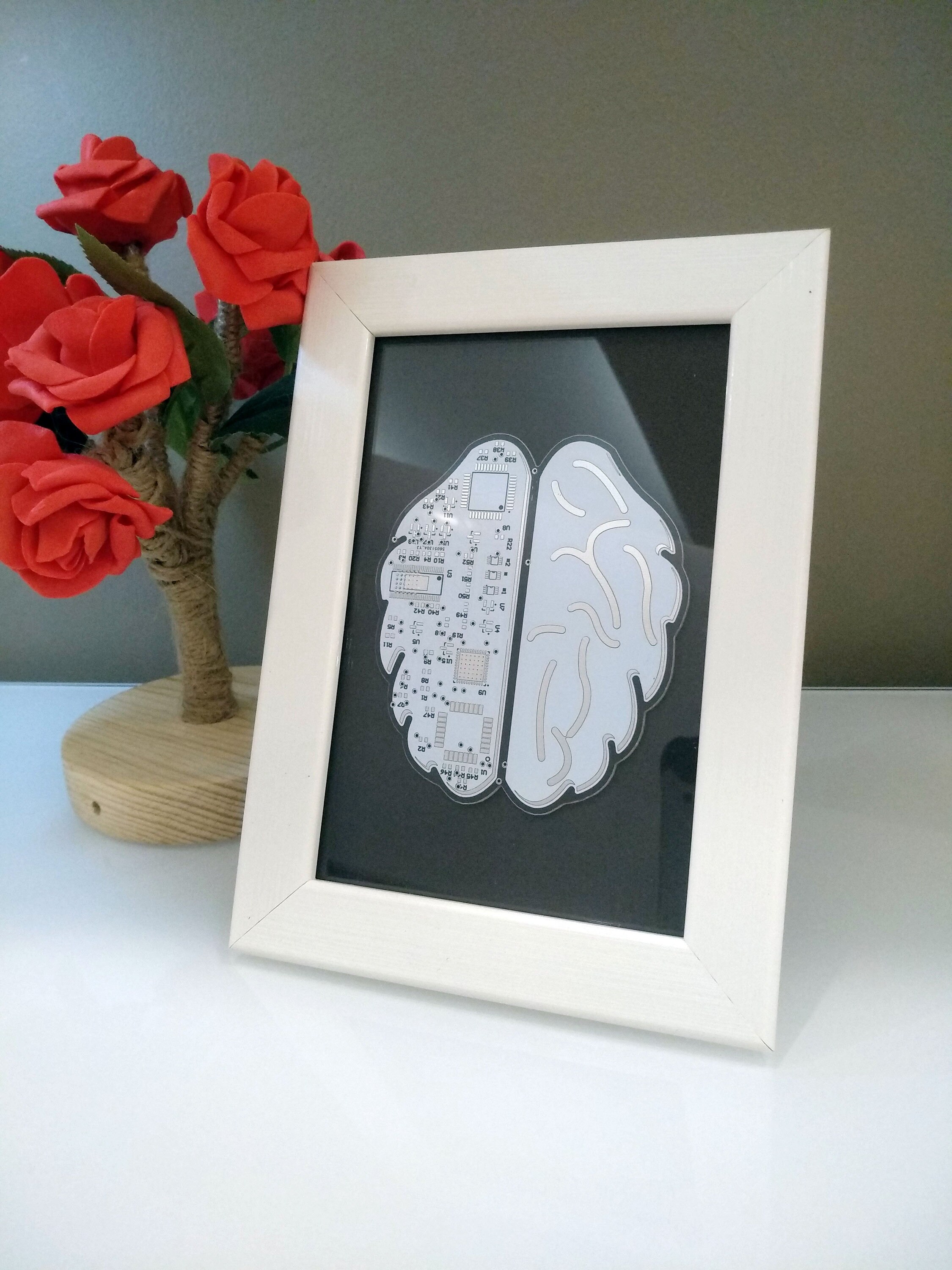 PCB Brain Frame Decoration - Etsy