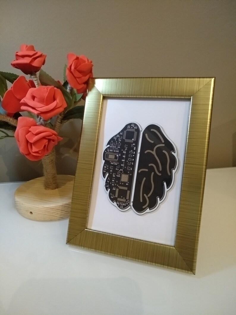 PCB Brain Frame Decoration - Etsy