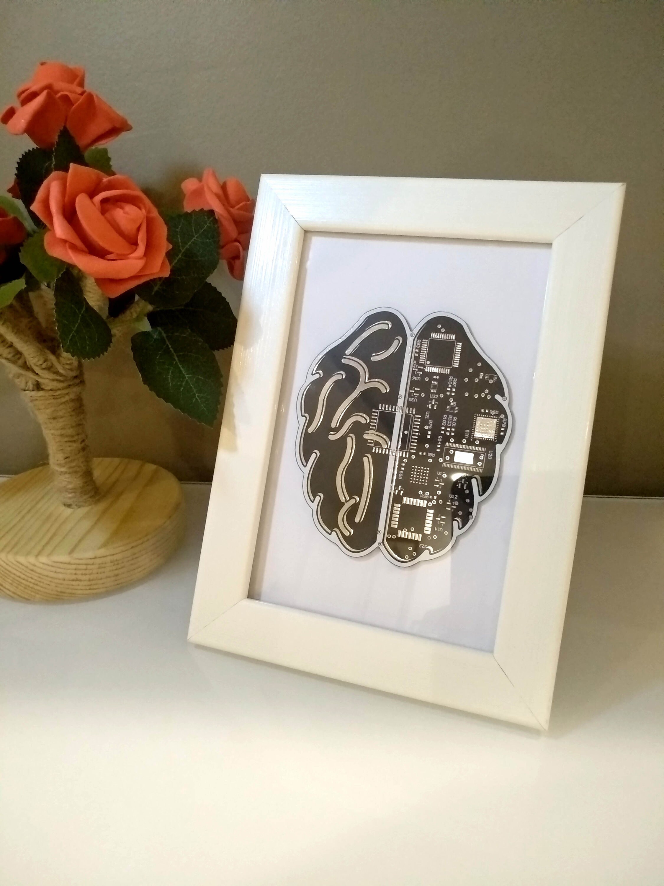 PCB Brain Frame Decoration - Etsy