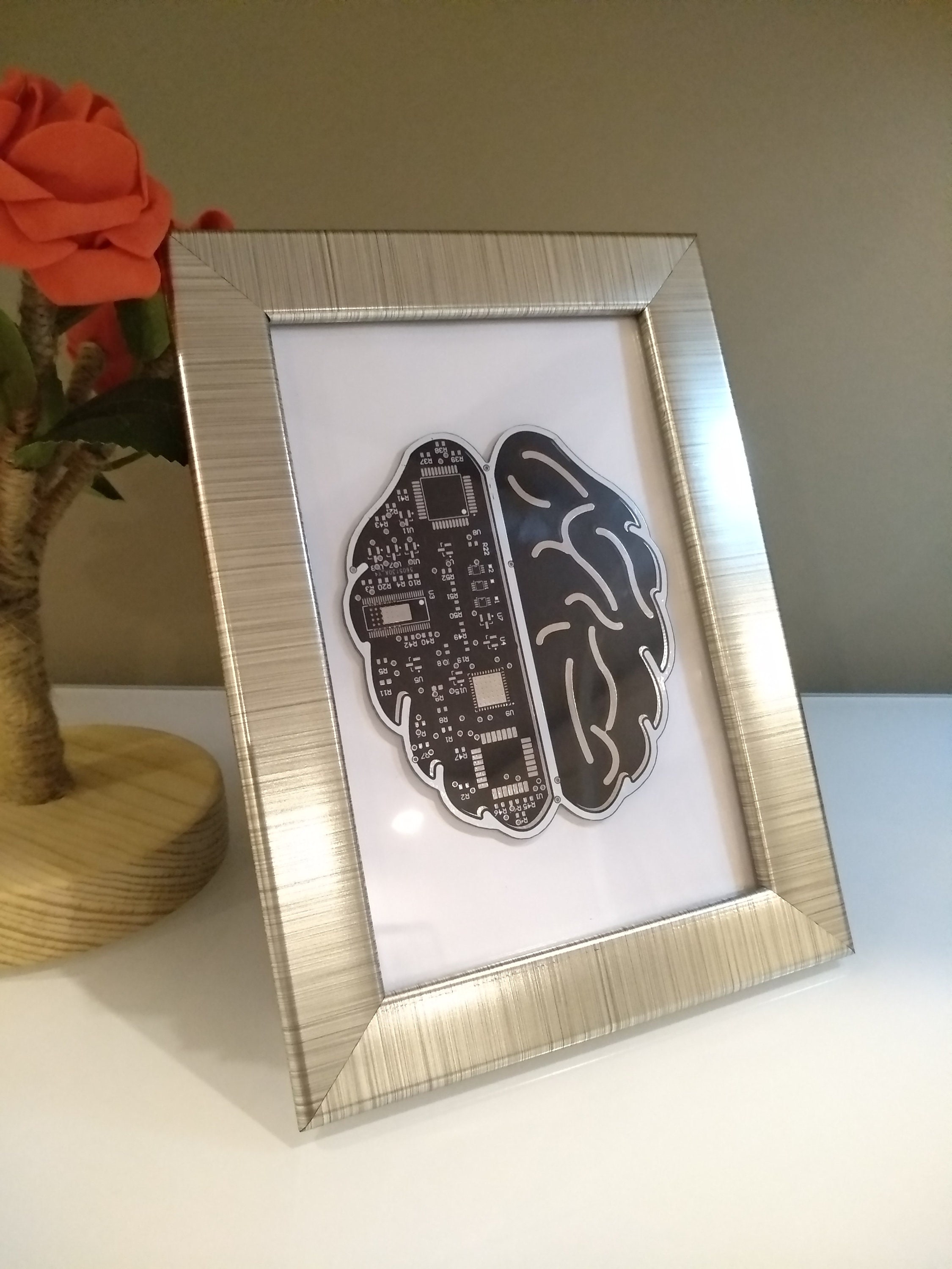 PCB Brain Frame Decoration - Etsy