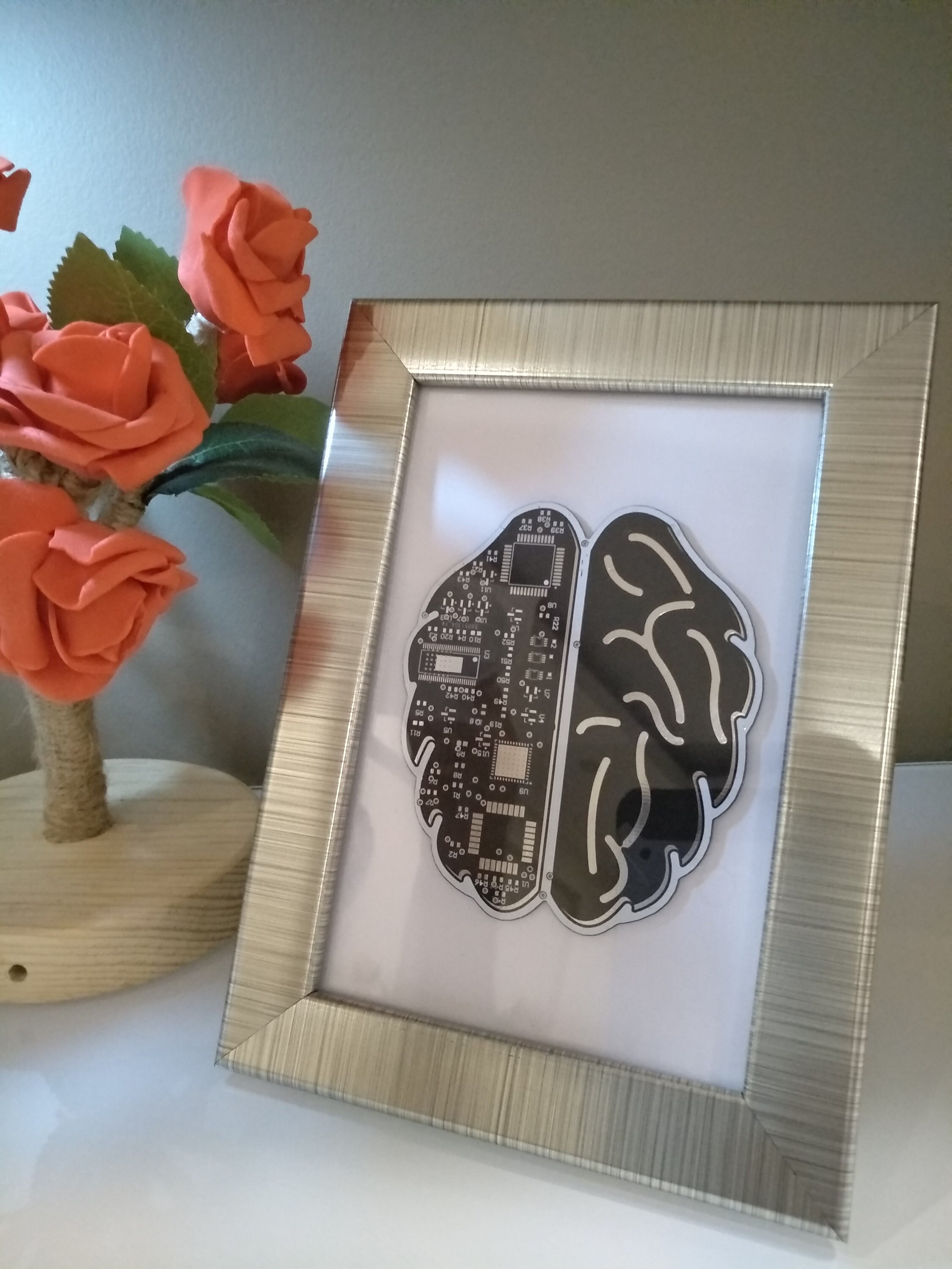 PCB Brain Frame Decoration - Etsy