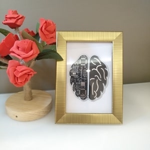 PCB Brain Frame Decoration - Etsy