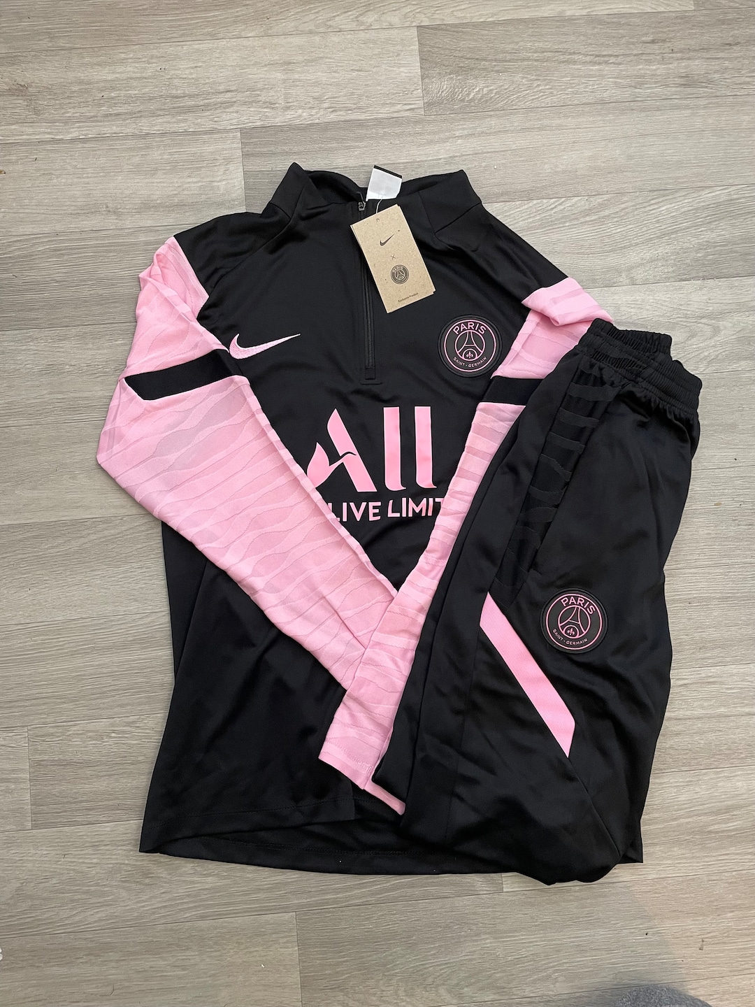 PSG trainingspak roze en zwart - Etsy Nederland