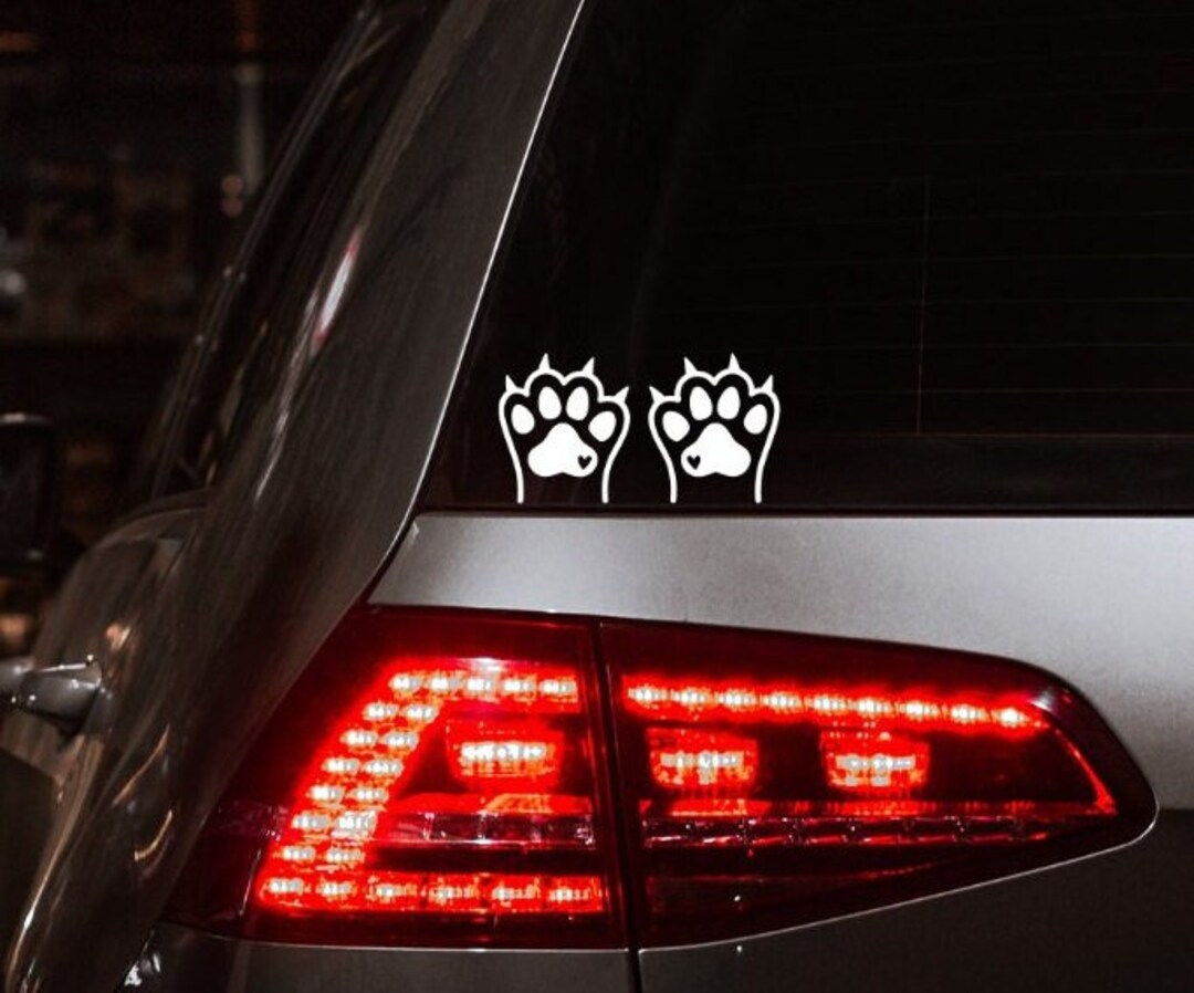 Cat Sticker Cat Vinyl Decal Cat Paw Laptop Sticker Water - Etsy