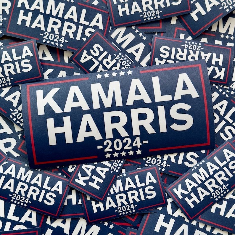 Kamala Harris Bumper Sticker | Vinyl Political Sticker | Multiple Sizes ...