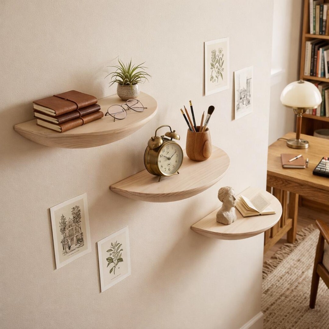 Half Circle Floating Shelf