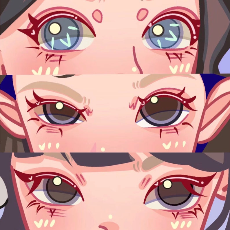 Procreate Eyes Brushes Stamps, Anime Eyes Brush Set for iPad Procreate ...