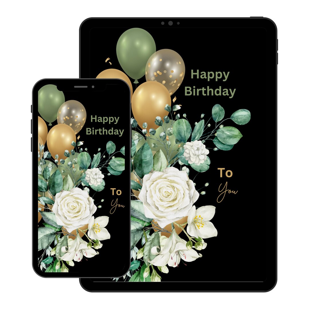 Birthday E-card Electronic Birthday Card Digital Birthday Card ...