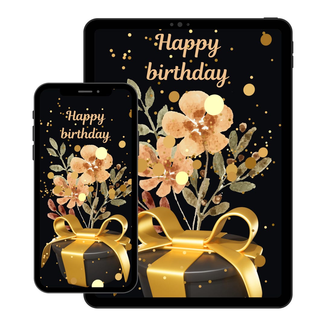 Birthday E-card Electronic Birthday Card Digital Birthday Card ...