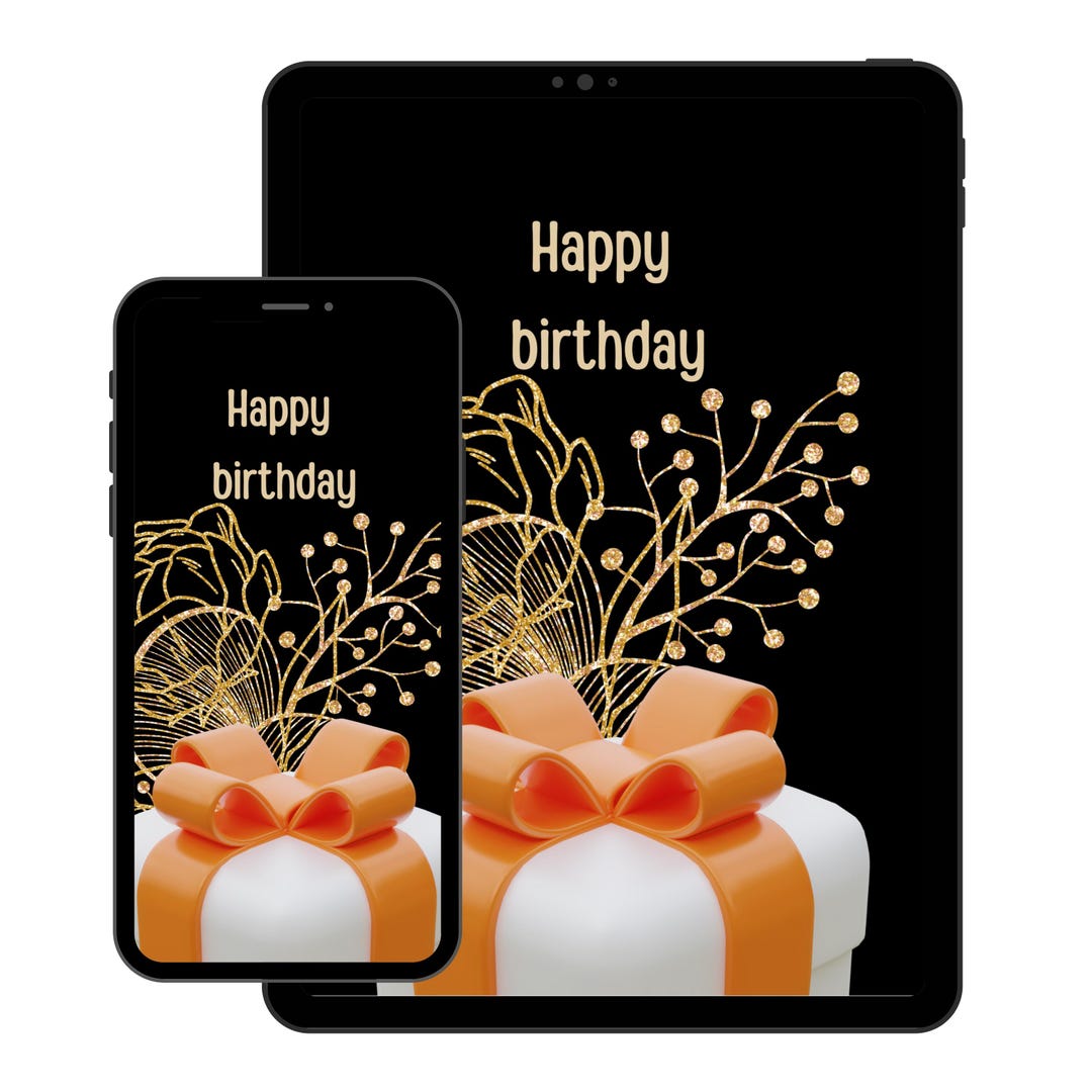Birthday E-card Electronic Birthday Card Digital Birthday Card ...