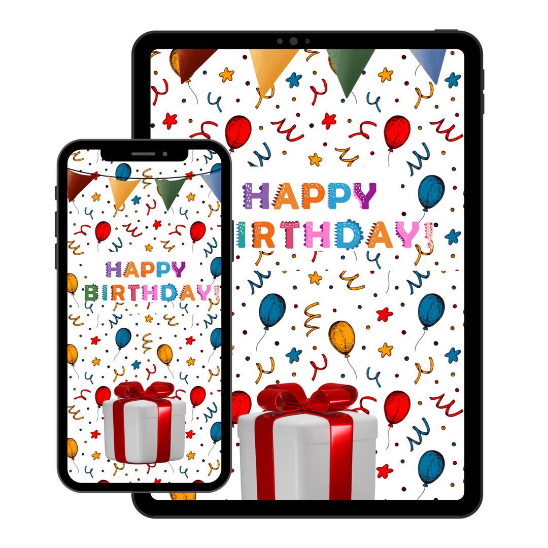 Birthday E-card Electronic Birthday Card Digital Birthday Card ...