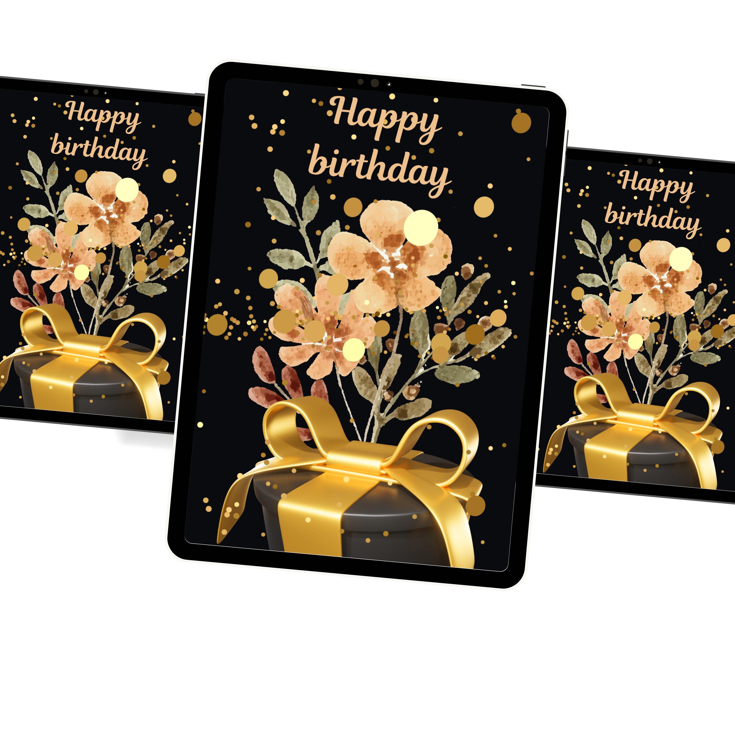 Birthday E-card Electronic Birthday Card Digital Birthday Card ...