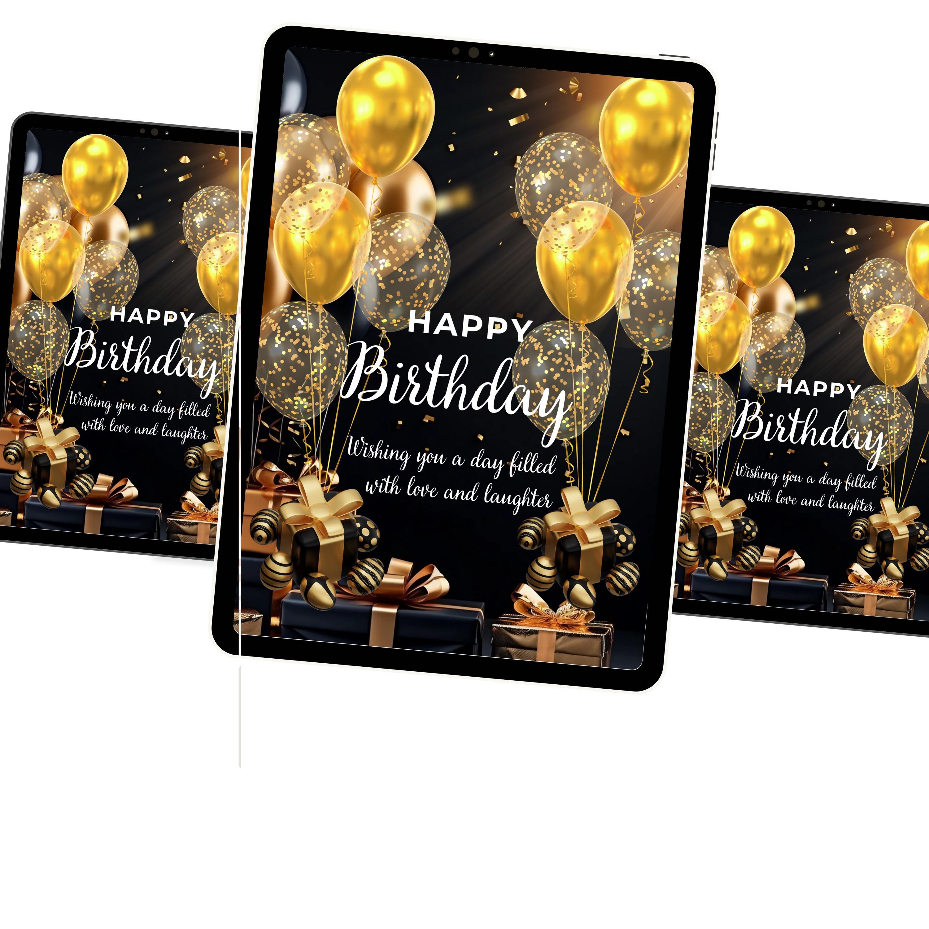 Birthday E-card Electronic Birthday Card Digital Birthday Card ...