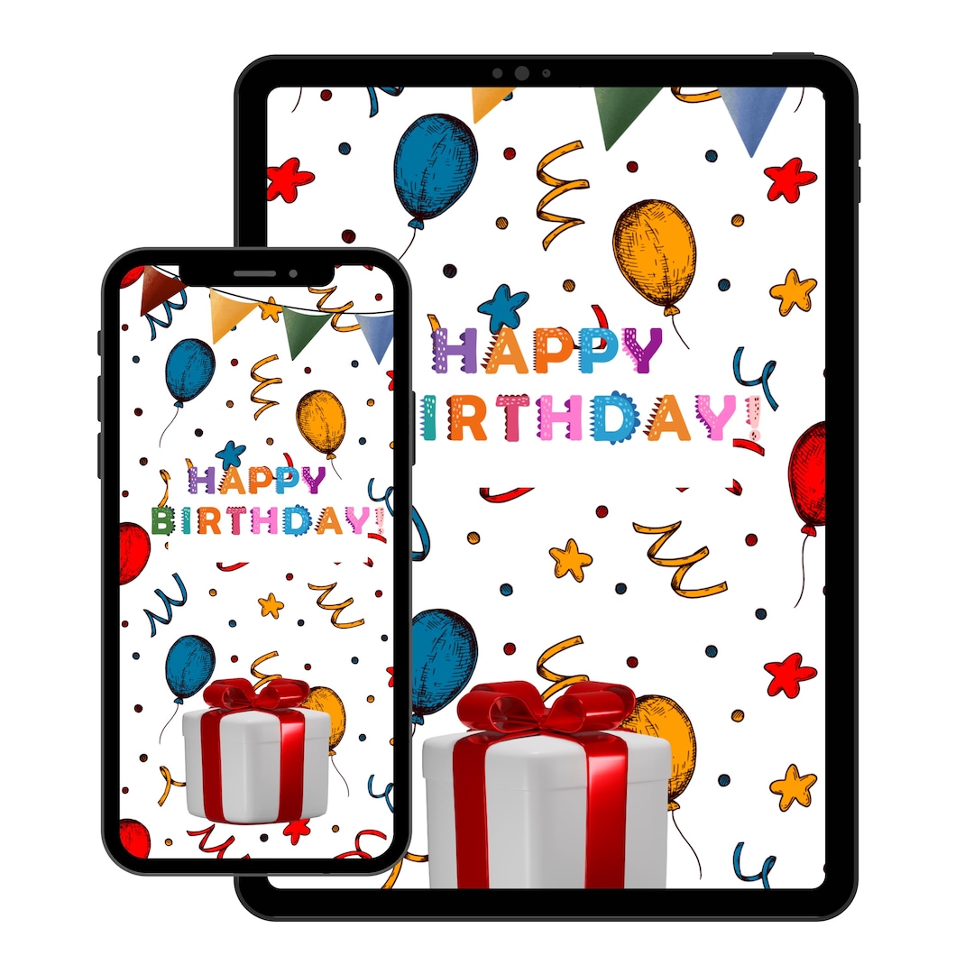 Birthday E-card Electronic Birthday Card Digital Birthday Card ...
