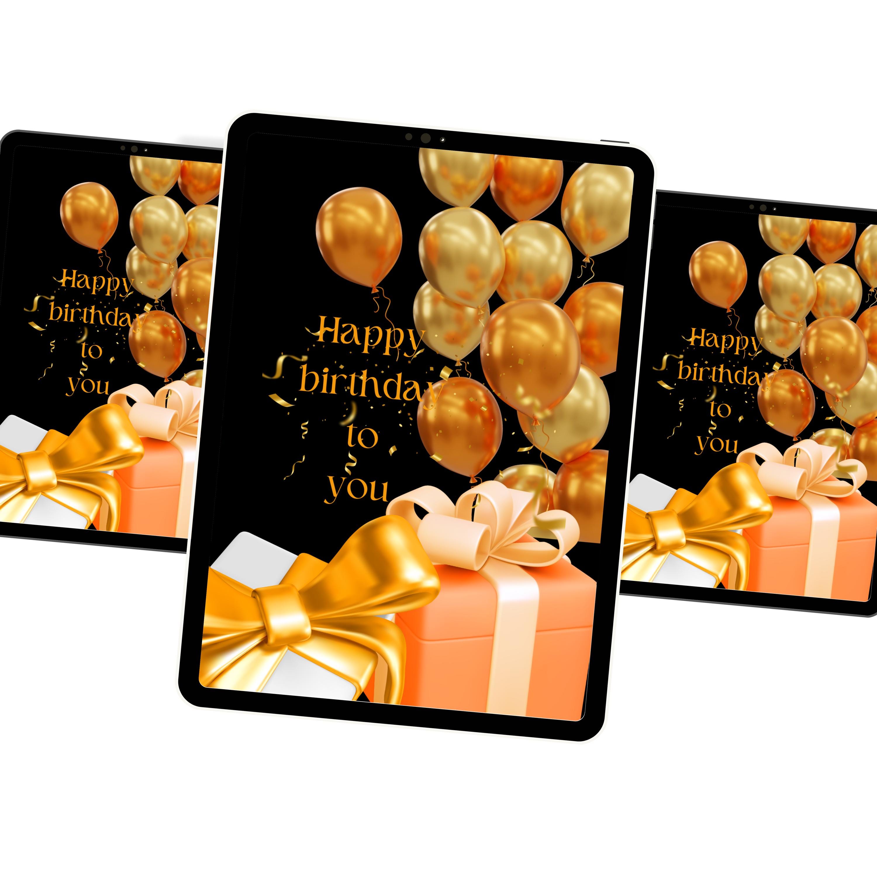 Birthday E-card Electronic Birthday Card Digital Birthday Card ...