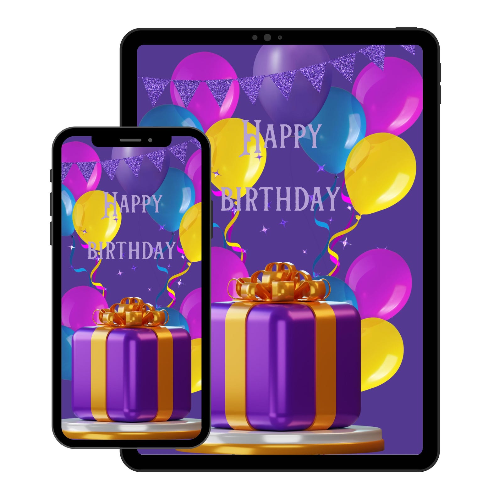 Electronic Birthday Card Birthday E-card Animated Birthday Card Digital ...