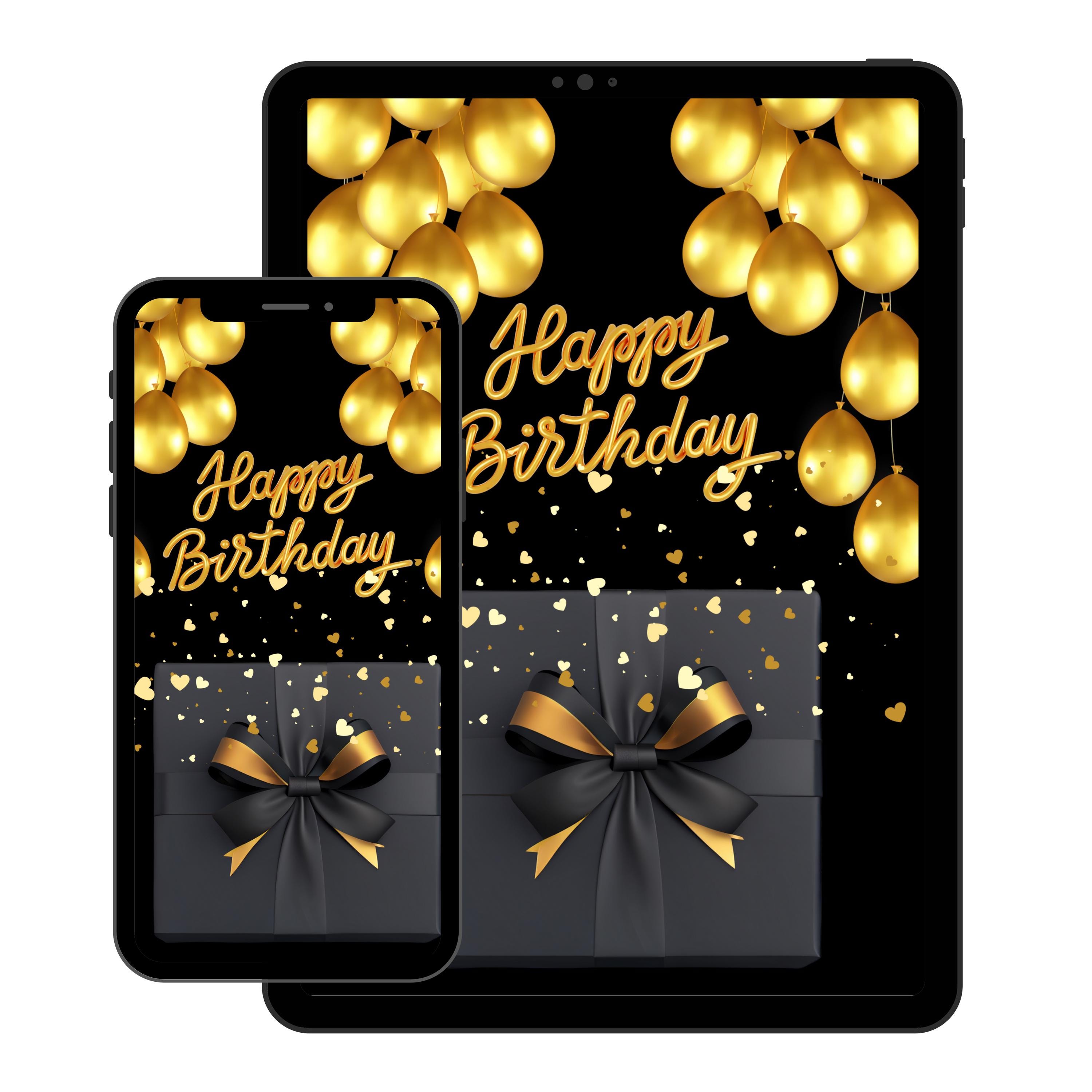 Digital Birthday Card Happy Birthday Card Electronic Birthday Card ...