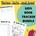 Back to School Kids Book Log - Etsy UK