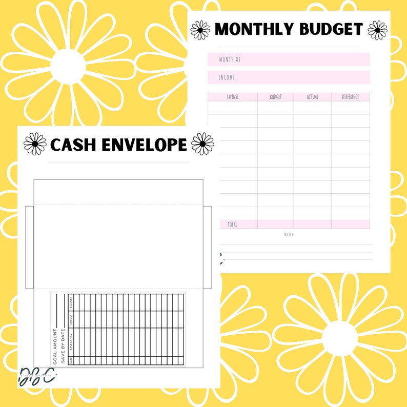 Home Organization Bundle Daisy Design - Etsy