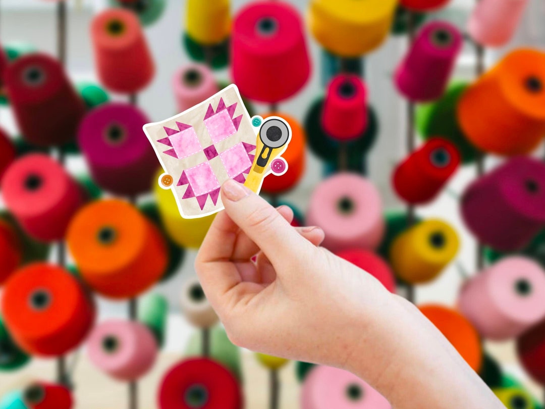 Quilt Lover Sticker - Cute Crafting Decal, Sewing Stickers, Quilting ...