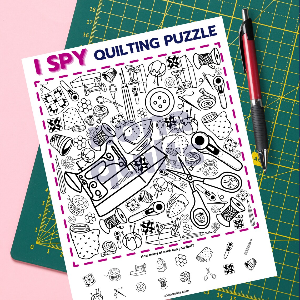 Quilting Game, Easy Sewing Game, Quilt Printable, Gift for Quilters ...