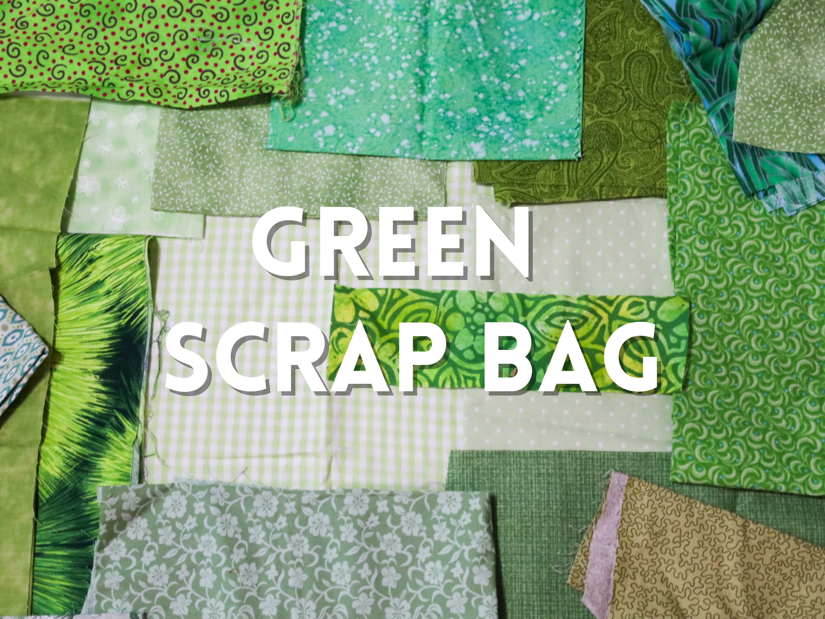 Green Scrap Fabric for Quilting Cotton Scrap Fabric Strips, Quilt ...