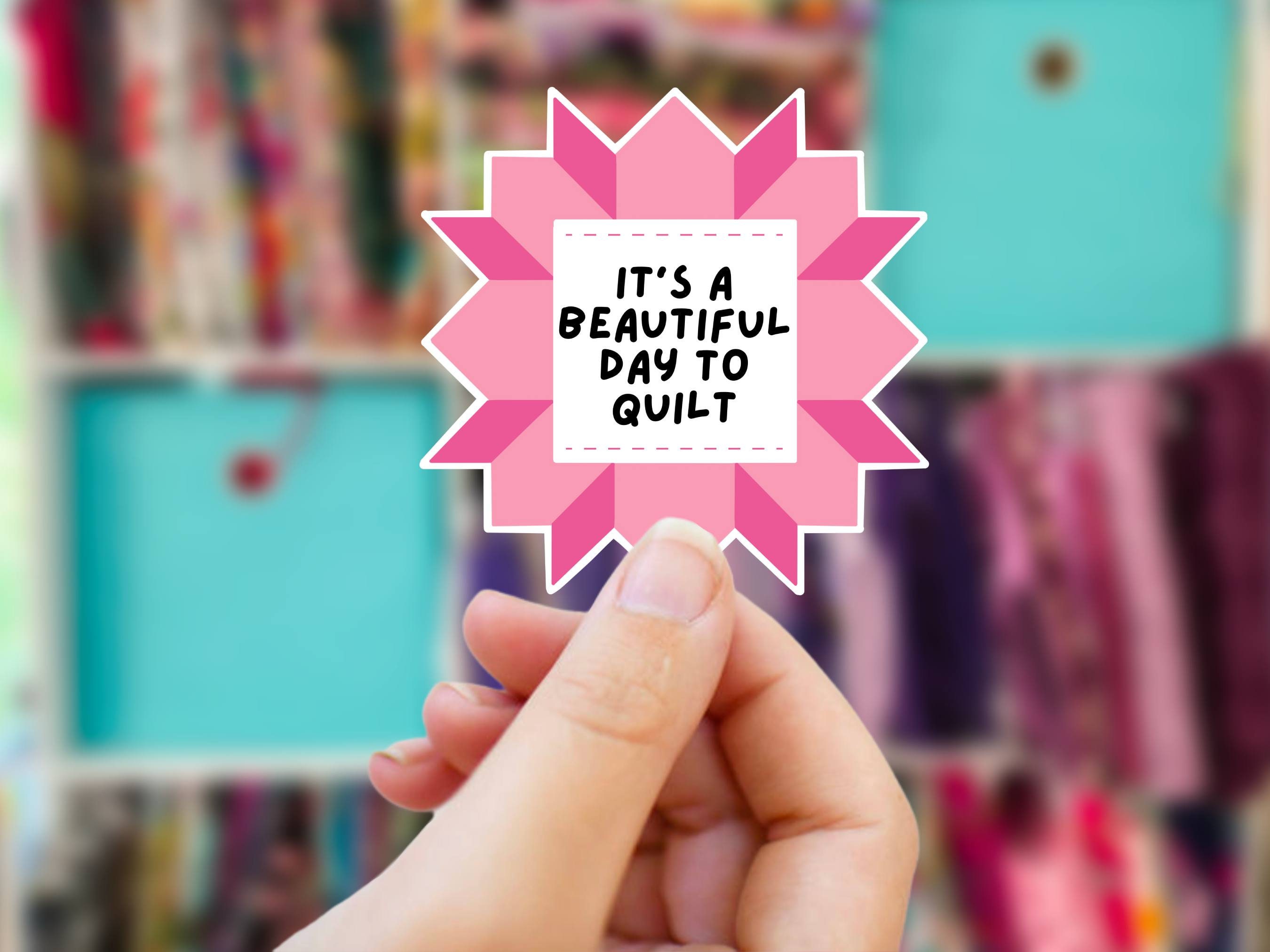 Quilt Block Sticker Funny Sticker for Quilt Retreat Gift, Sewing Bee ...