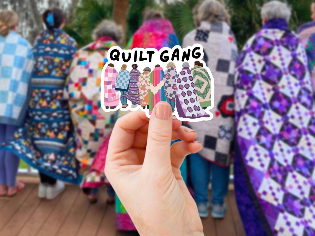 Quilt Gang Sticker: Waterproof Quilting Sisters Decal - Etsy