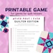 Never Have I Ever Quilting Game: Quilt Retreat Activity (digital ...