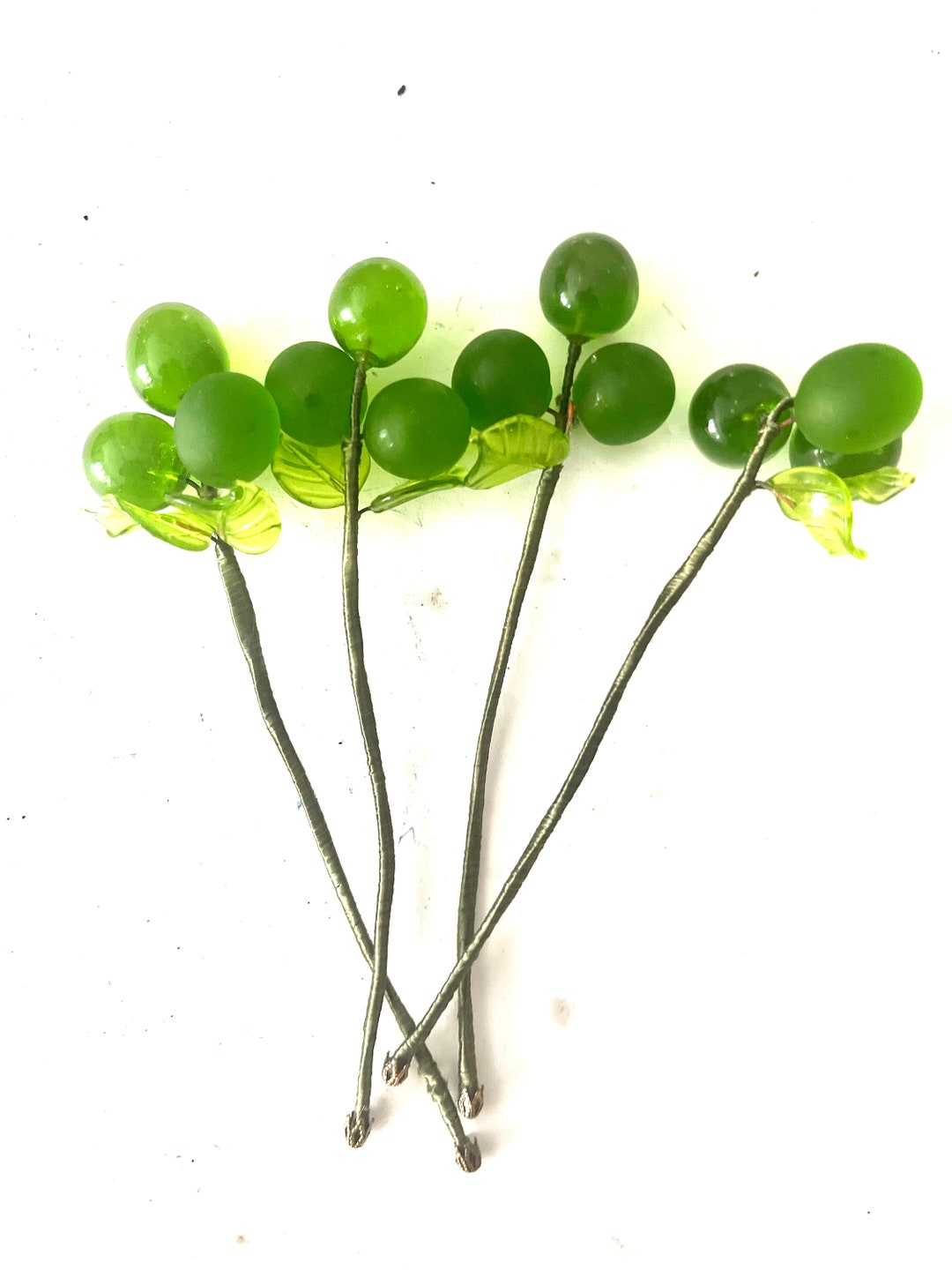 Mid Century Hand Blown Glass Flowers Cluster Flowers Glass - Etsy