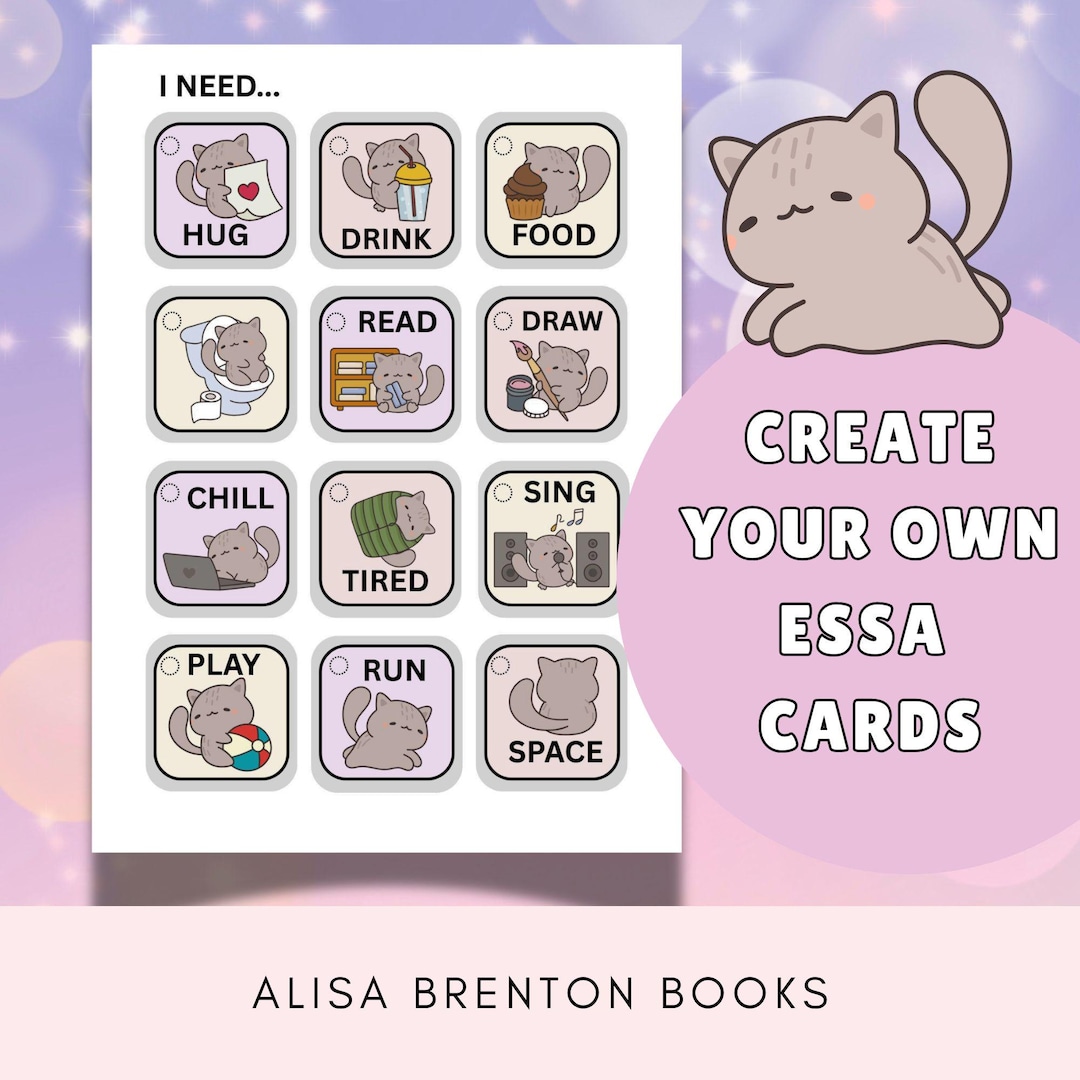 Cat Communication Cards for ESSA | Printable Nonverbal Toy Play (PDF ...