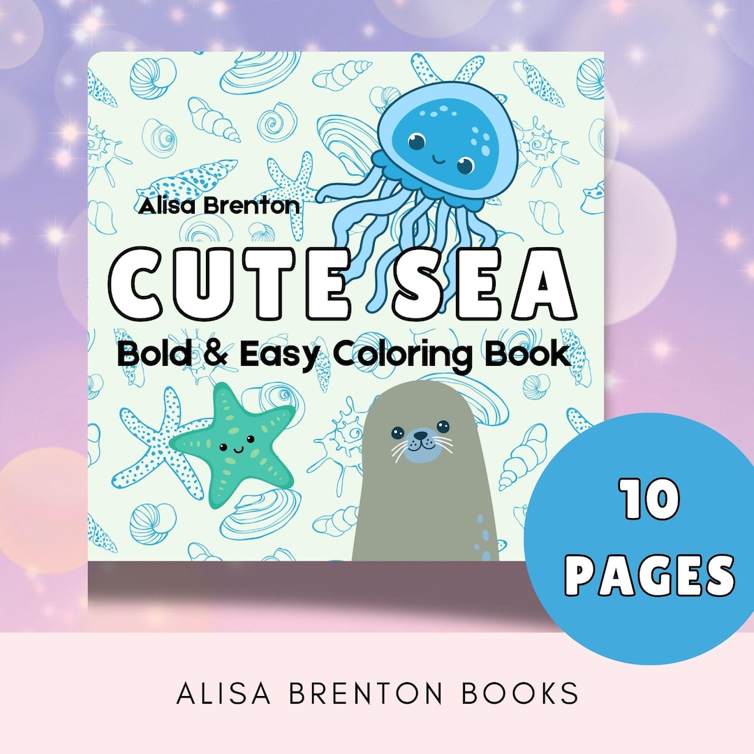 Cute Sea Coloring Pages | Kawaii Coloring | Adorable Ocean Animals | 10 ...