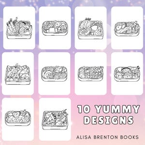 Bento Box Coloring Pages | 10 Coloring Sheets | Japanese Food Coloring ...