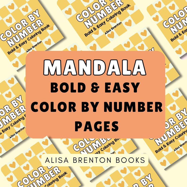 Mandala Color by Number Pages: Bold & Easy Coloring (PDF Download) - Etsy