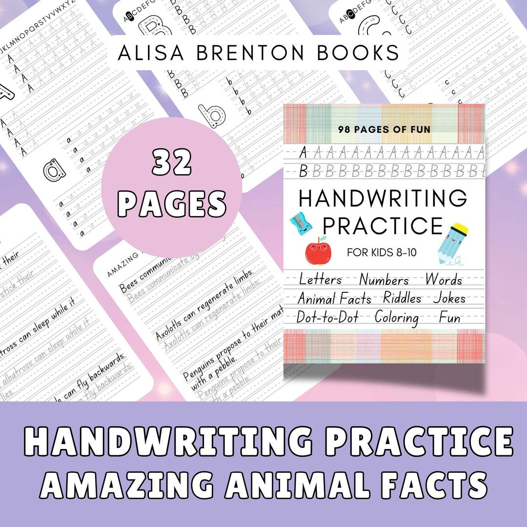 Handwriting Practice | Alphabet Tracing | Amazing Animal Facts | ABC ...