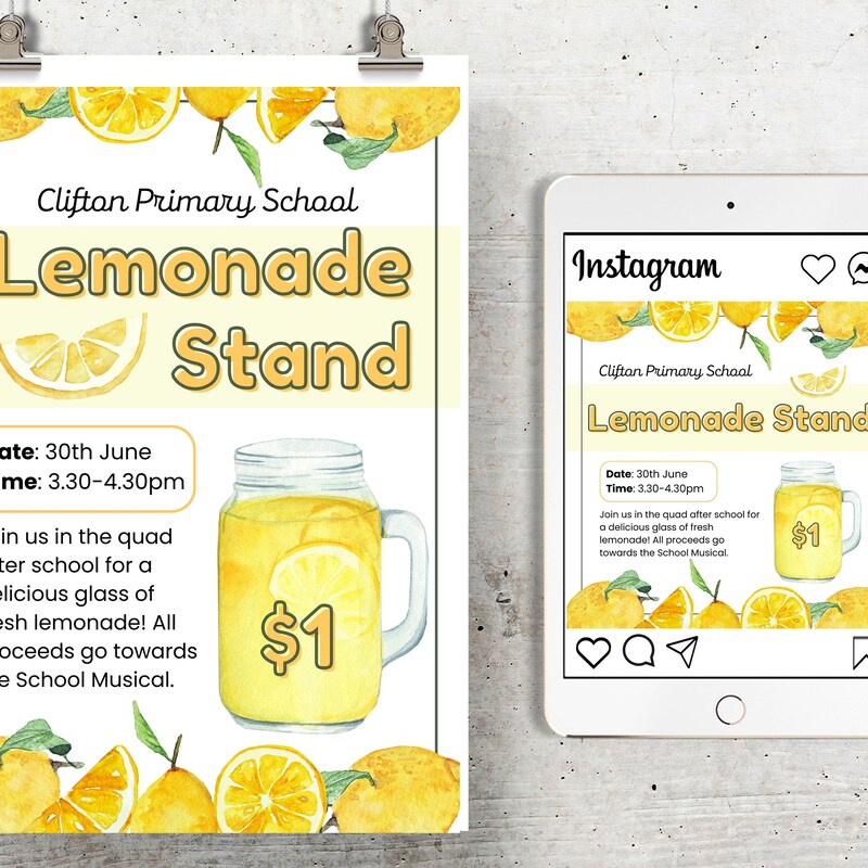 Lemonade Stand Signs - Etsy